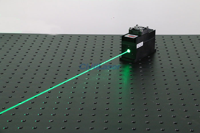505nm 300mW Solid State Laser Green Laser Beam
